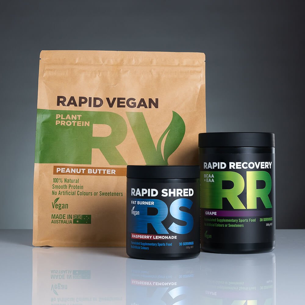 Rapid Vegan, Recovery & Shred Bundle – Rapid Supplements